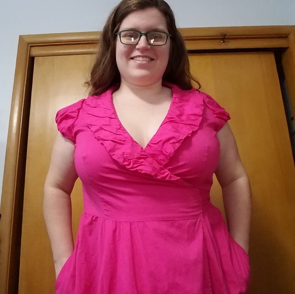 Necessary Objects | Dresses | Sexy Necessary Objects Hot Pink Wrap ...